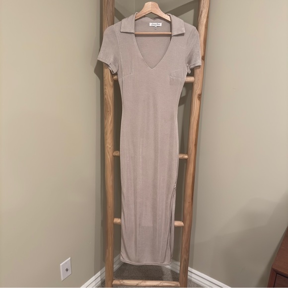 emory park | Dresses | Emory Park Cream Sheath Maxi Dress With Scoop ...